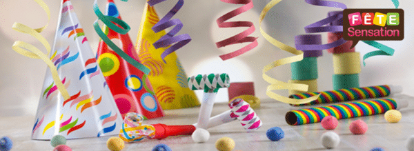 Vos cotillons sont chez Fête Sensation